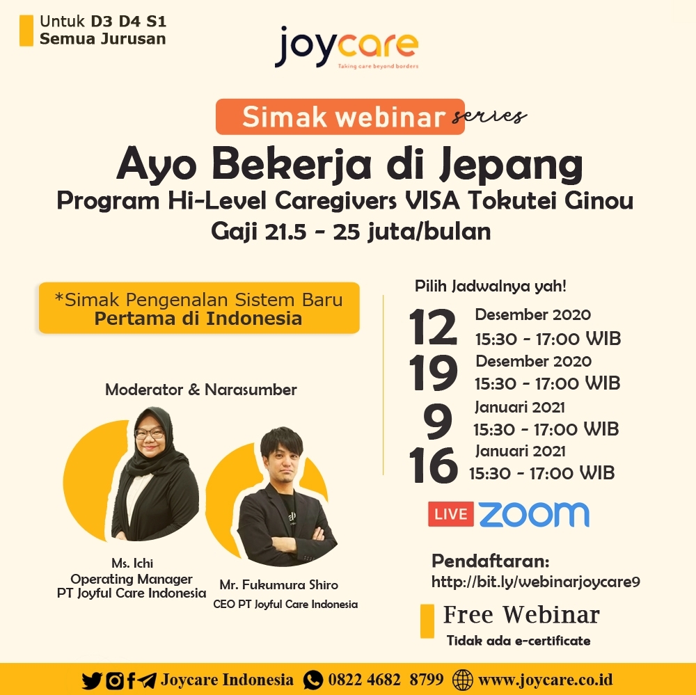 webinar-program-bekerja-di-jepang-s1-d4-d3-joycare-indonesia | Joycare